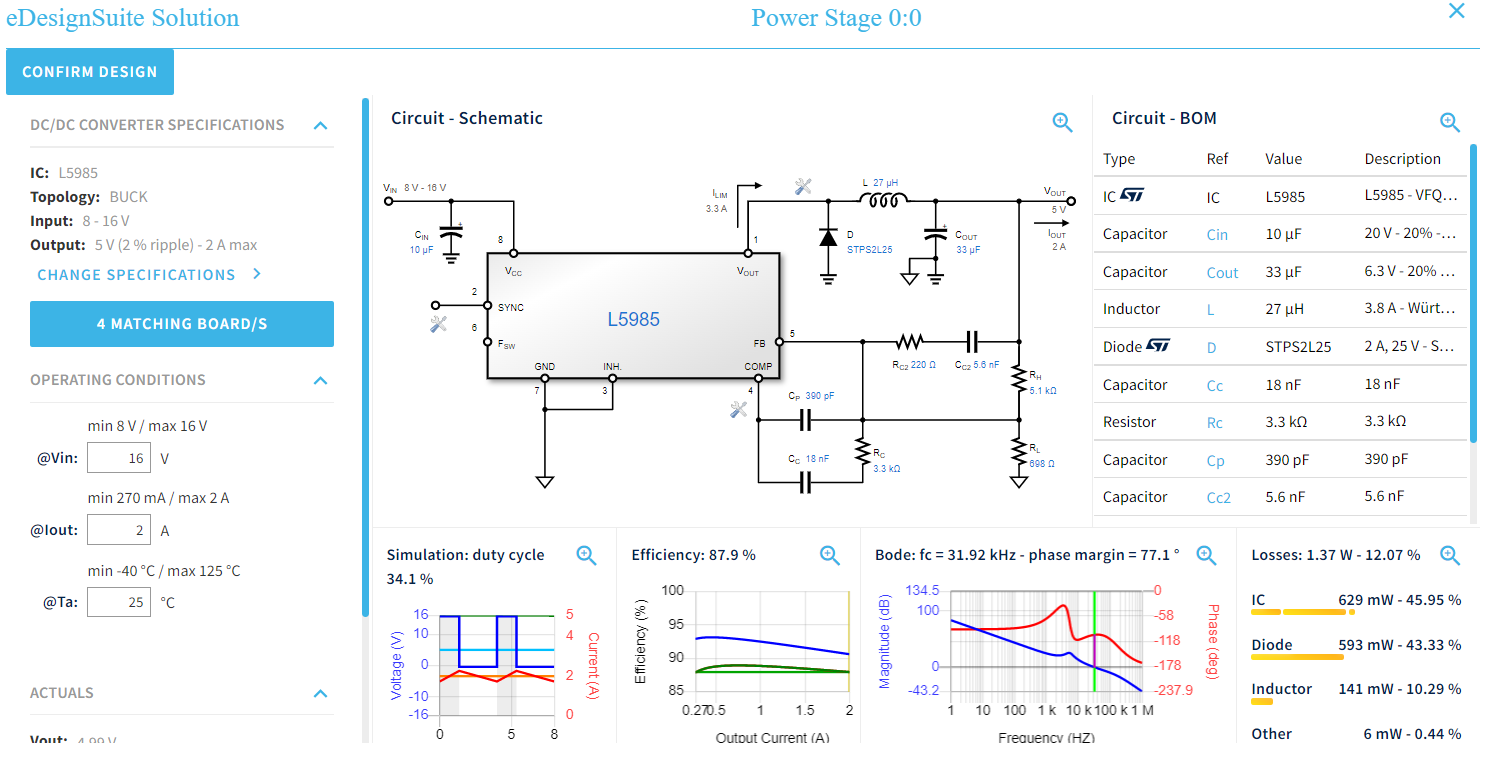 Documentation | Power Tree Designer| eDesignSuite | STMicroelectronics