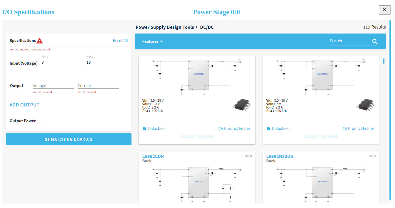 Documentation | Power Tree Designer| eDesignSuite | STMicroelectronics