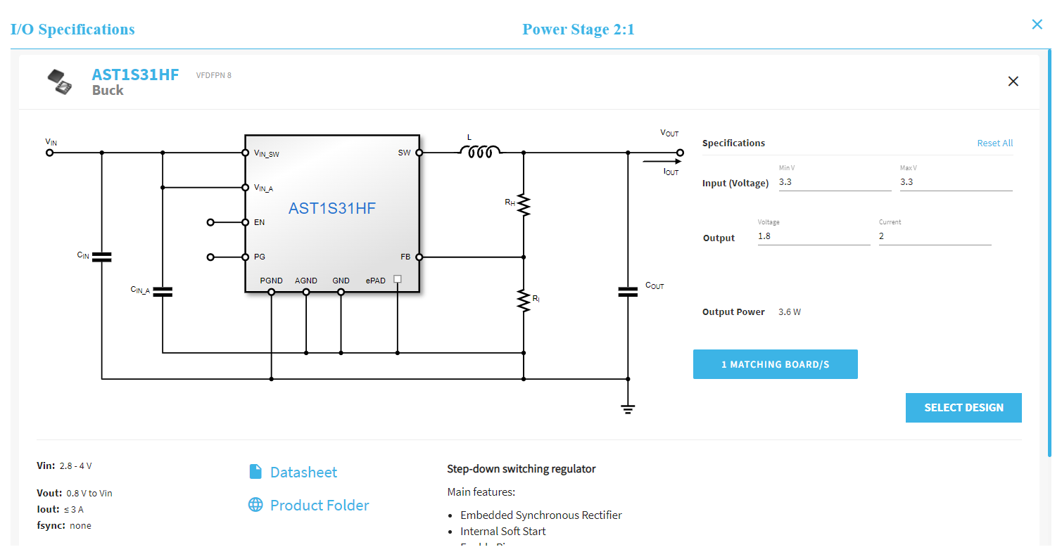 Documentation | Power Tree Designer| eDesignSuite | STMicroelectronics